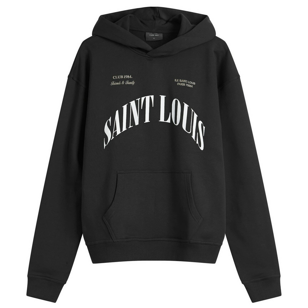 Club 1984 Men's Friends & Family Hoodie in Washed Black Club 1984