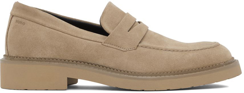 Hugo Beige Hugo Loafers Hugo Boss