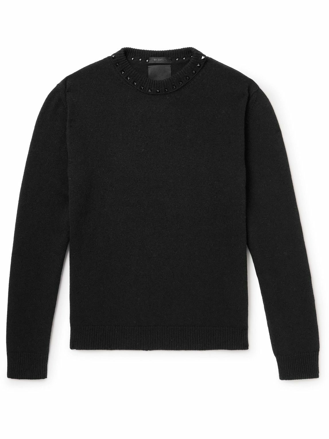 Valentino - Studded Cashmere Sweater - Black Valentino