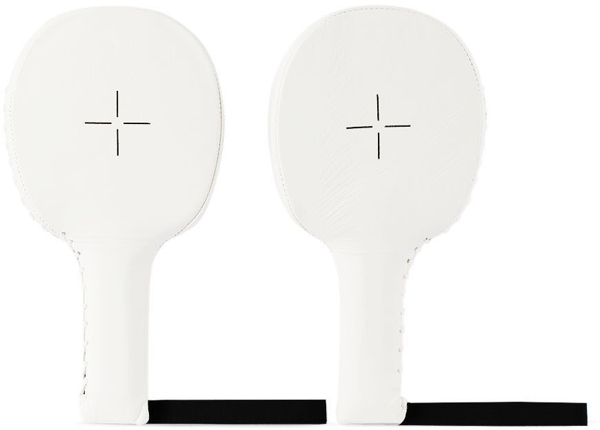 UNIQ White Leather Paddles