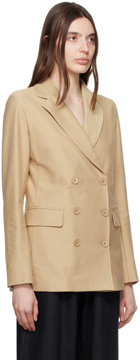 Max Mara Leisure Tan Ornella Blazer Max Mara Leisure