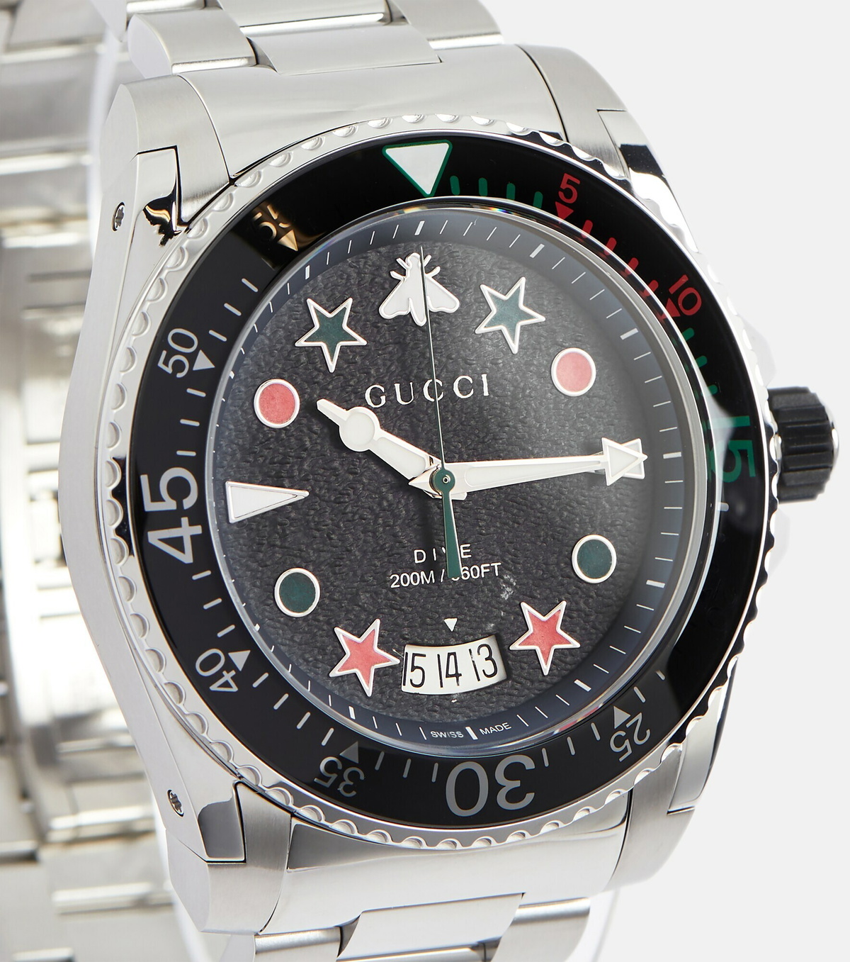 Gucci - Gucci Dive 45mm stainless steel watch Gucci