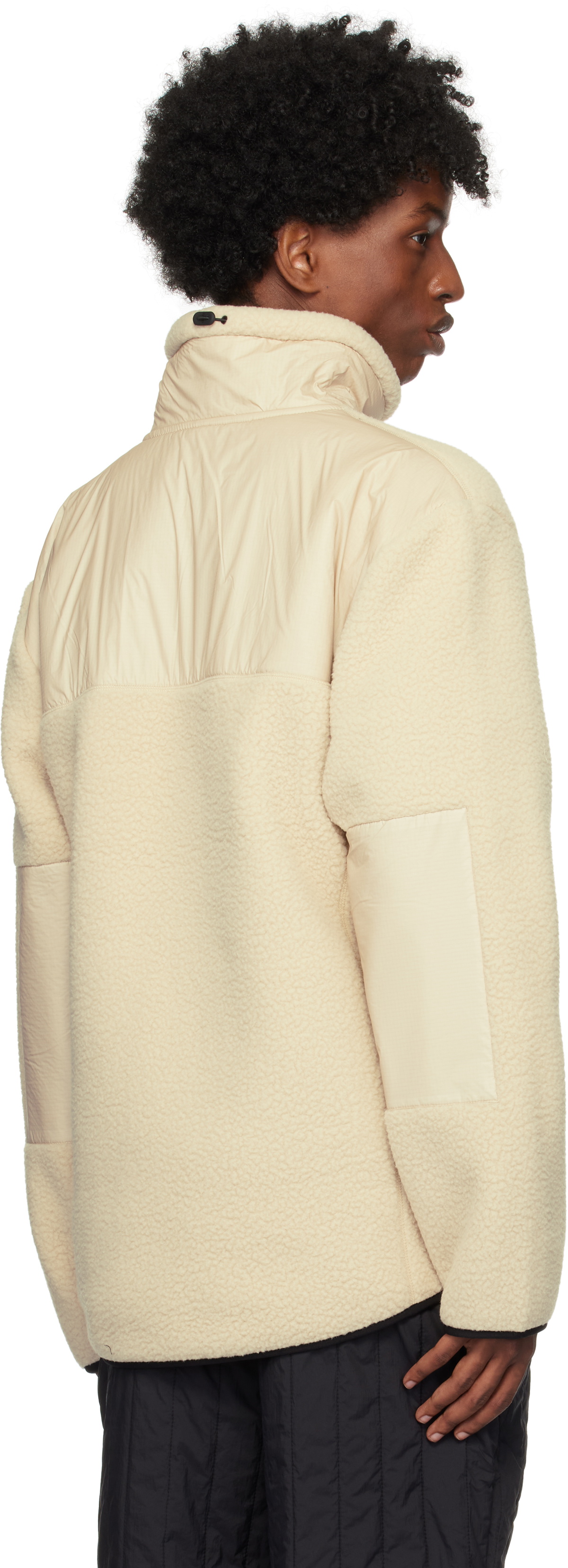 RAINS Off-White Yermo Fleece Jacket Rains