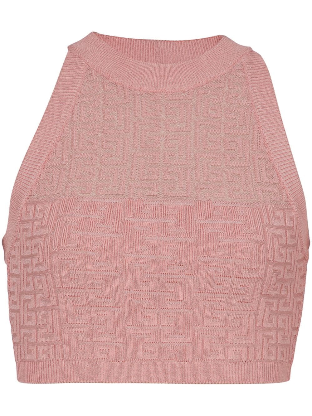 BALMAIN - Monogram Halterneck Top Balmain