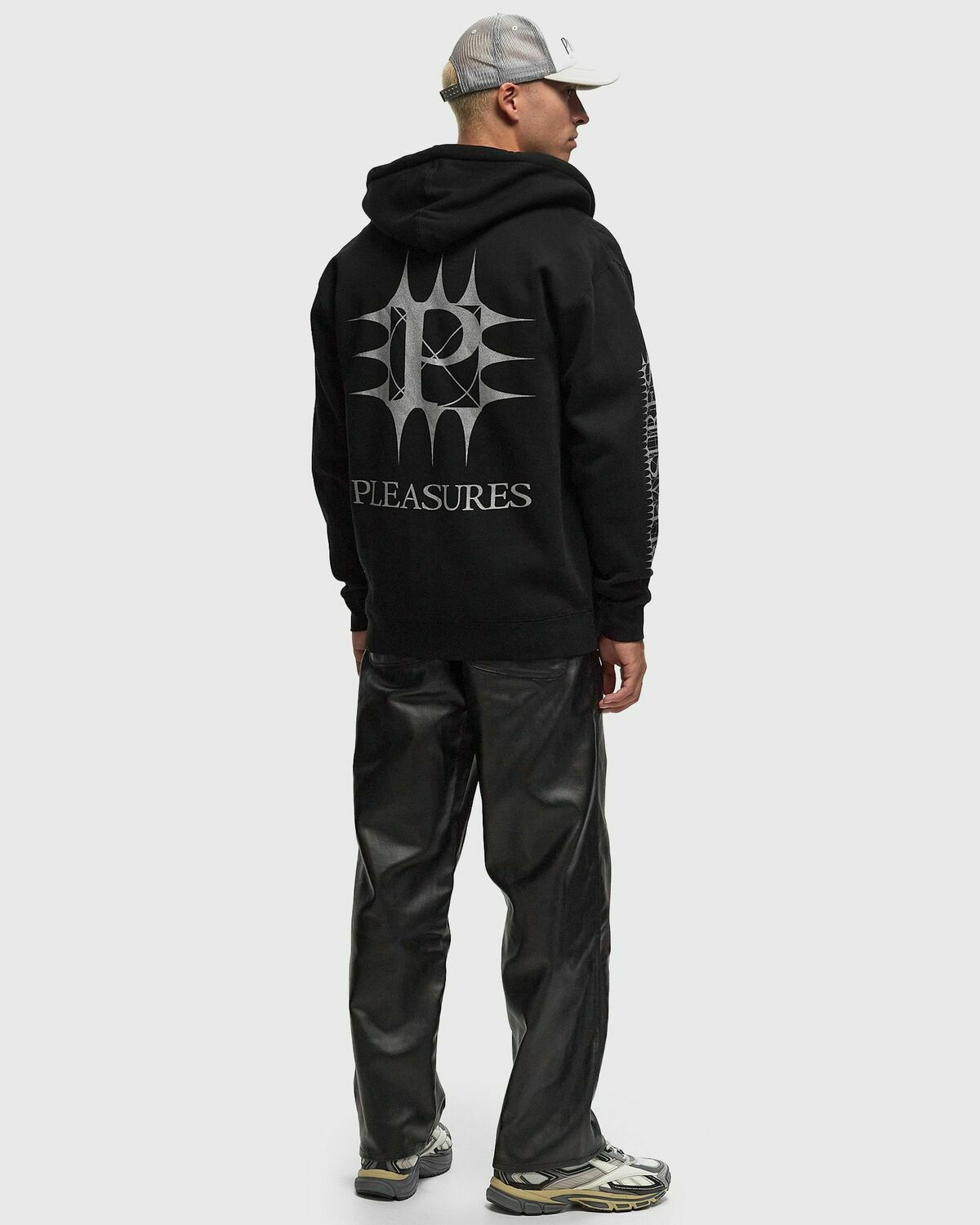 Pleasures Spike Zip Hoodie Black Zippers PLEASURES