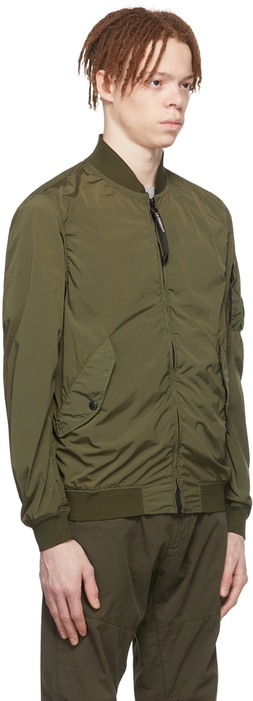 C.P. Company Khaki Nylon Bomber Jacket C.P. Company