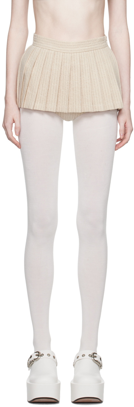 Pushbutton SSENSE Exclusive Beige Skort Pushbutton