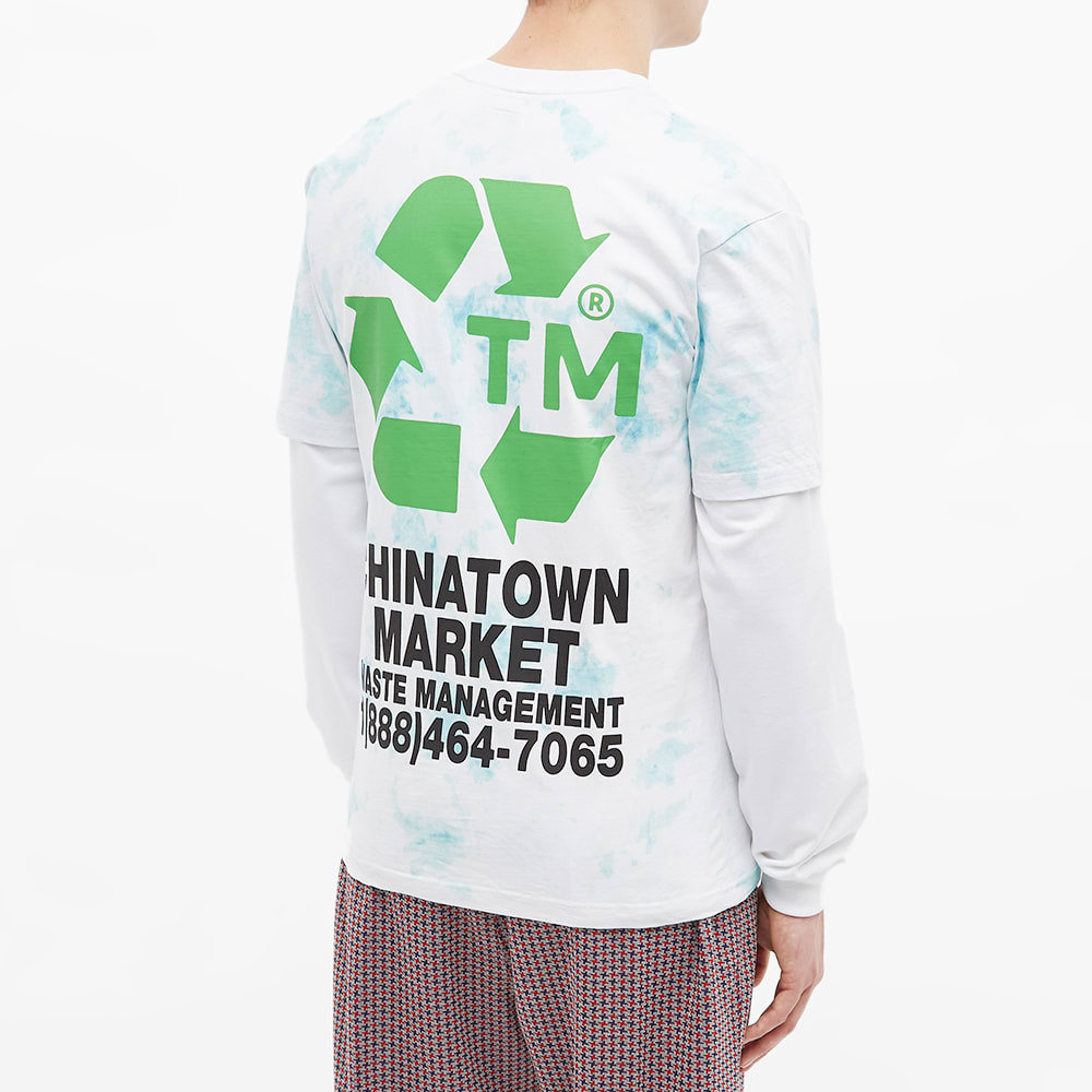 END. x Chinatown Market Waste Management T-Shirt in White MARKET