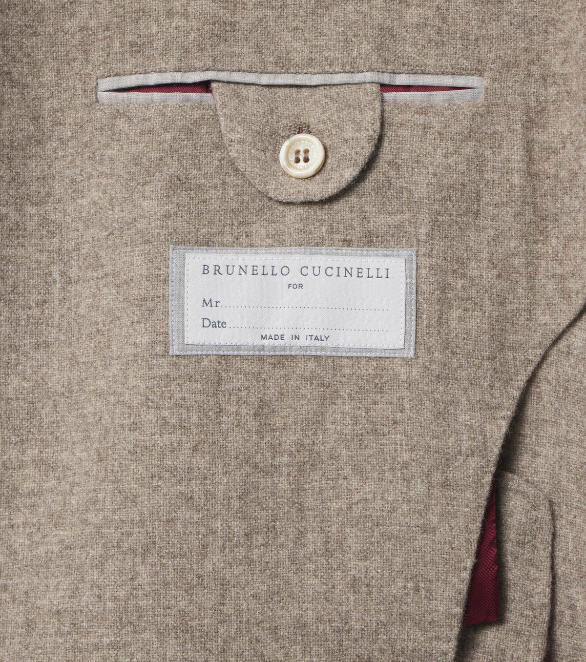 Brunello Cucinelli Single-breasted yak wool blazer Brunello Cucinelli