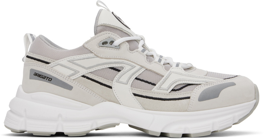Axel Arigato White & Gray Marathon R-Trail Sneakers Axel Arigato