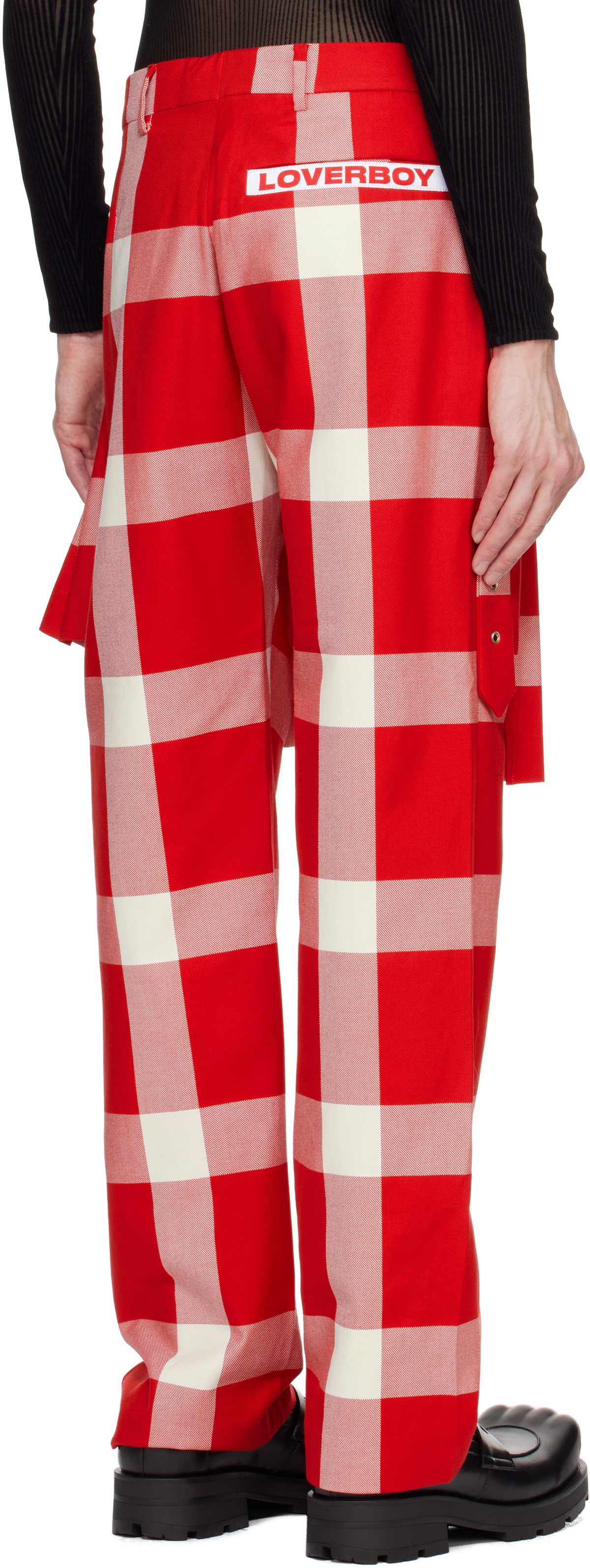 Charles Jeffrey LOVERBOY Red Skouser Trousers Charles Jeffrey Loverboy