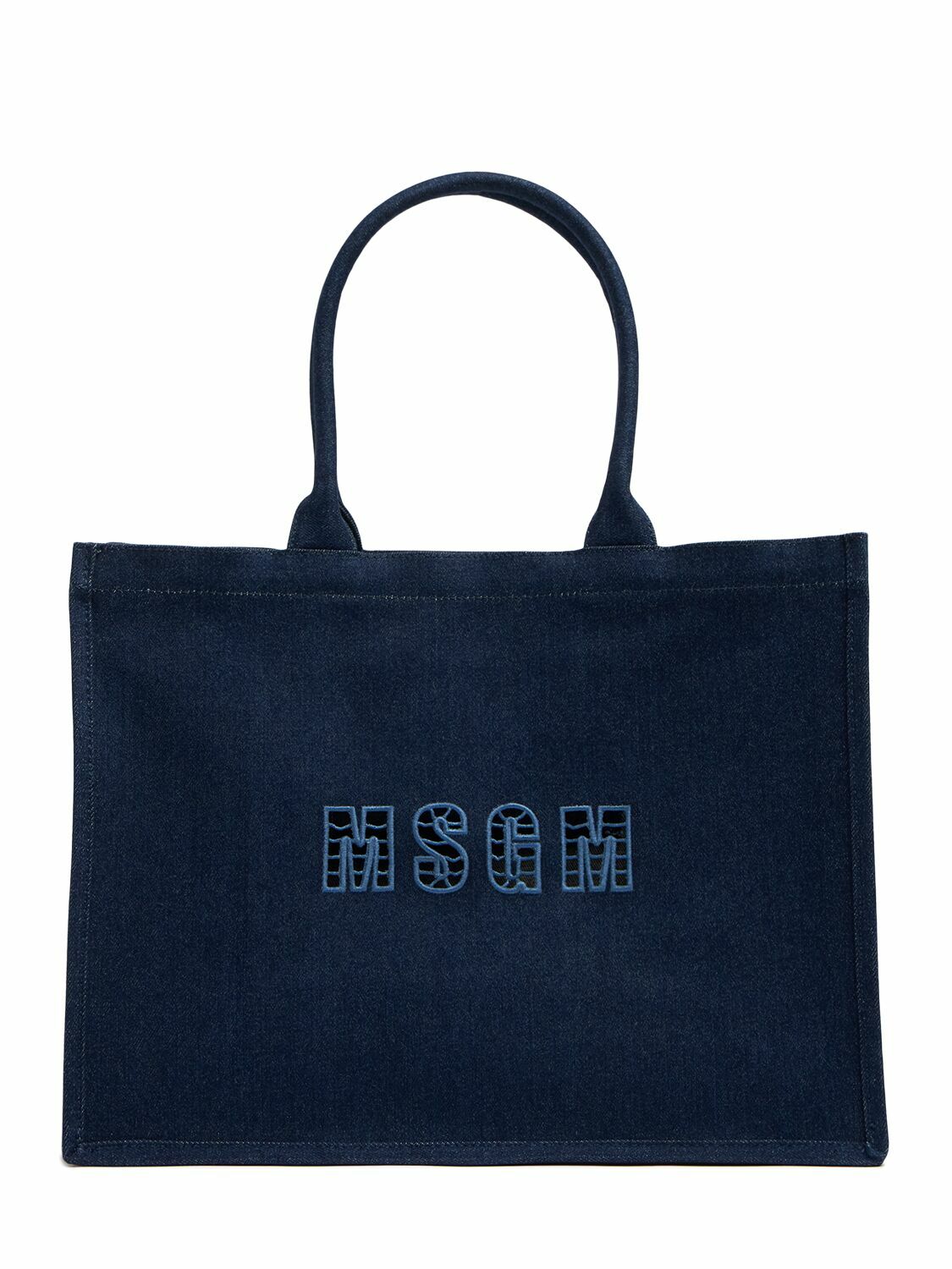 MSGM Denim Shopping Bag MSGM