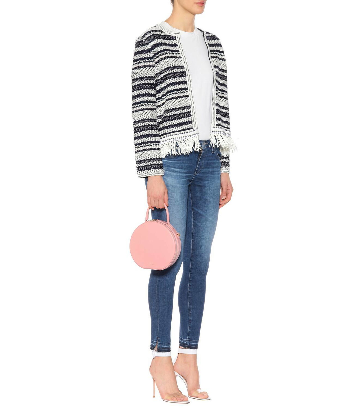 Tory Burch Payton striped cotton cardigan Tory Burch