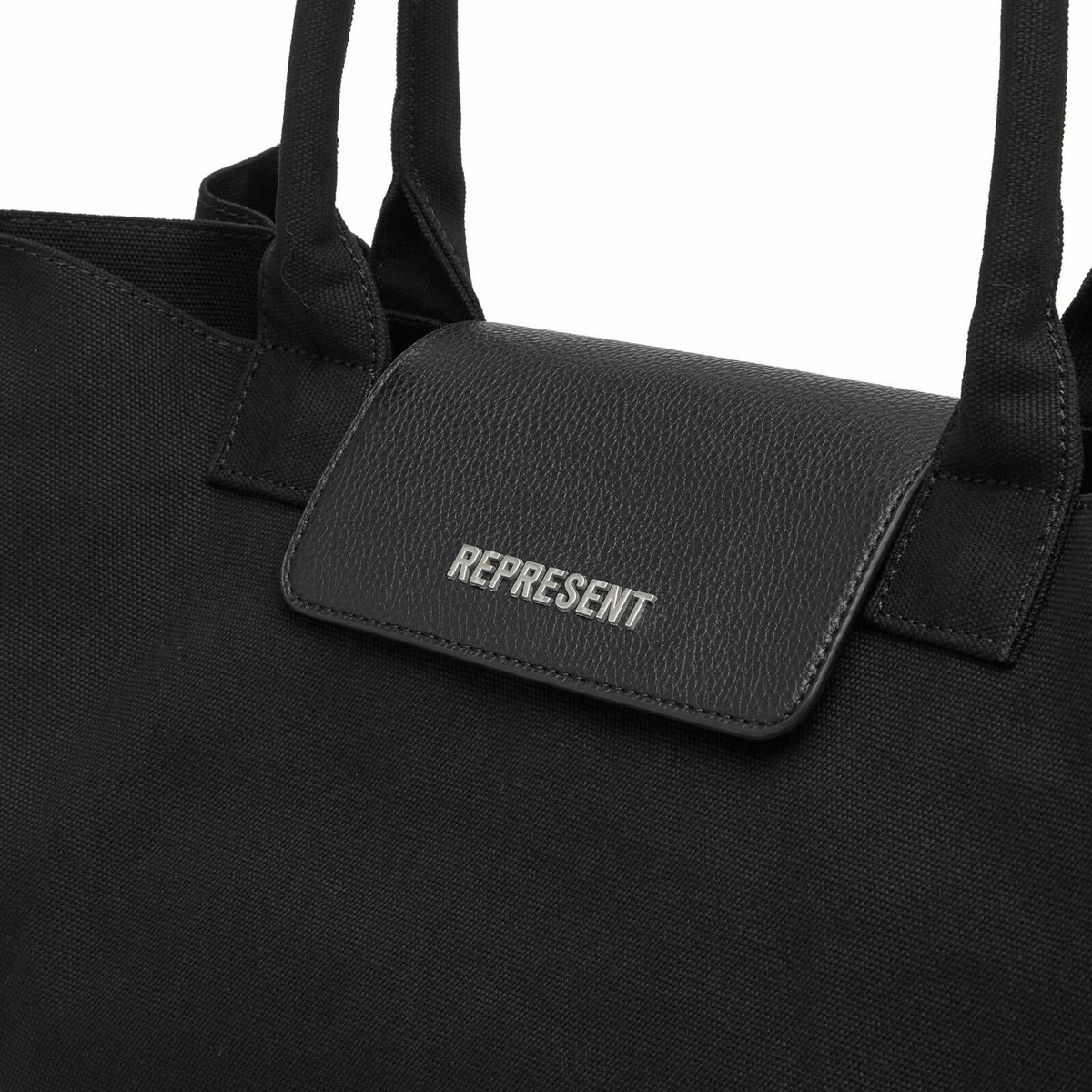 Represent Men's Canvas Tote Bag in Jet Black Represent