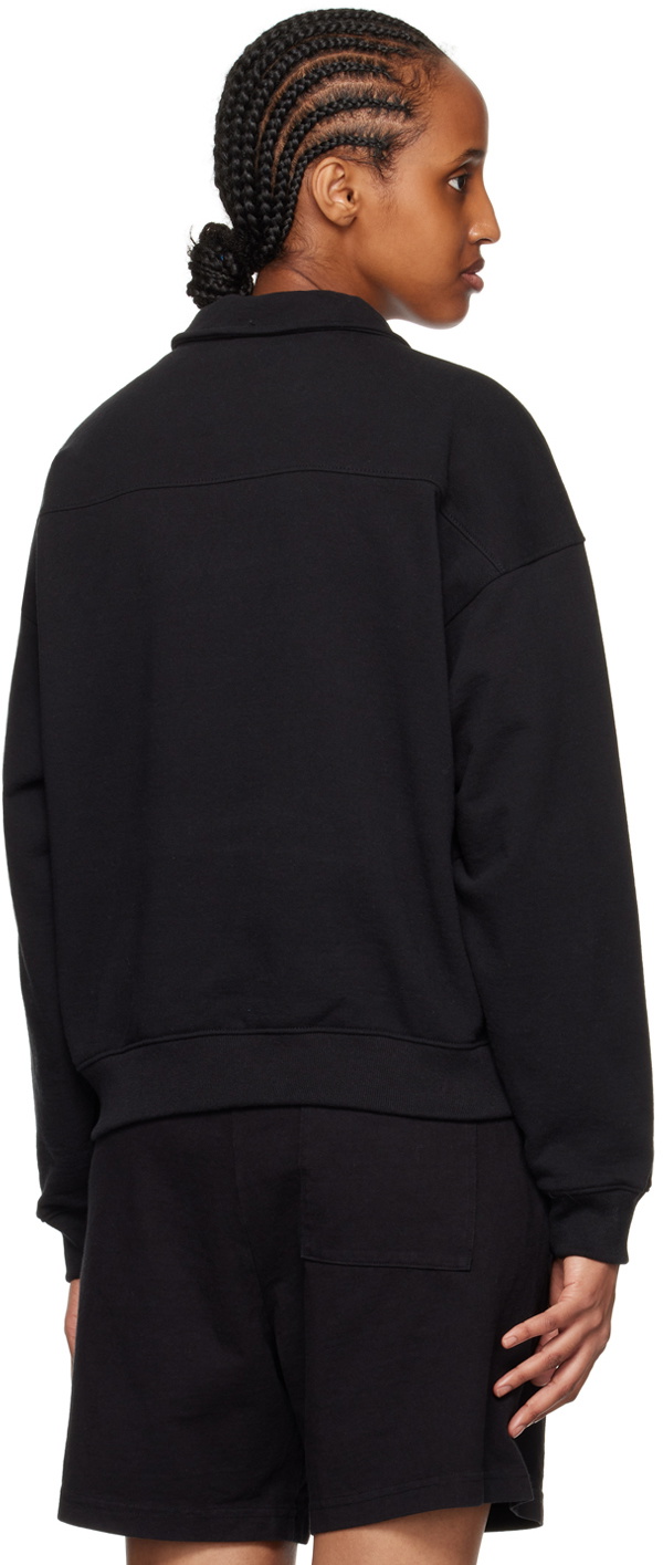 Sporty & Rich Black Cursive Sweater Sporty & Rich