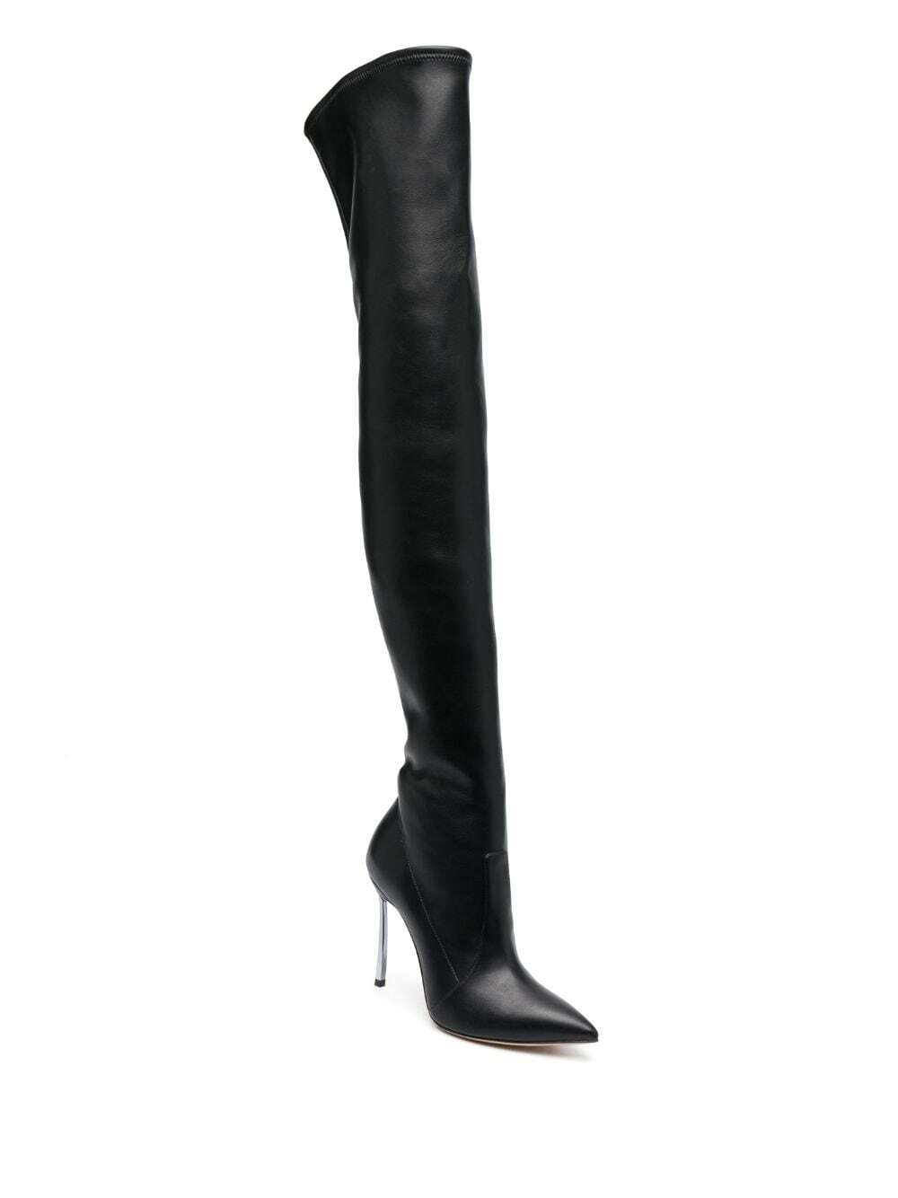 CASADEI - Blade Leather Heel Boots Casadei