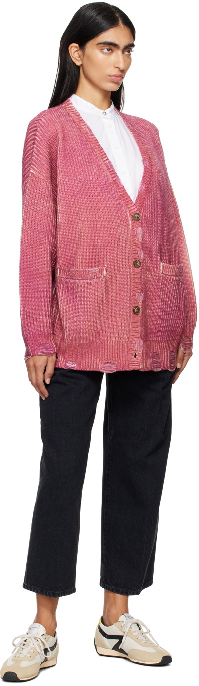 R13 Pink Oversized Cardigan R13