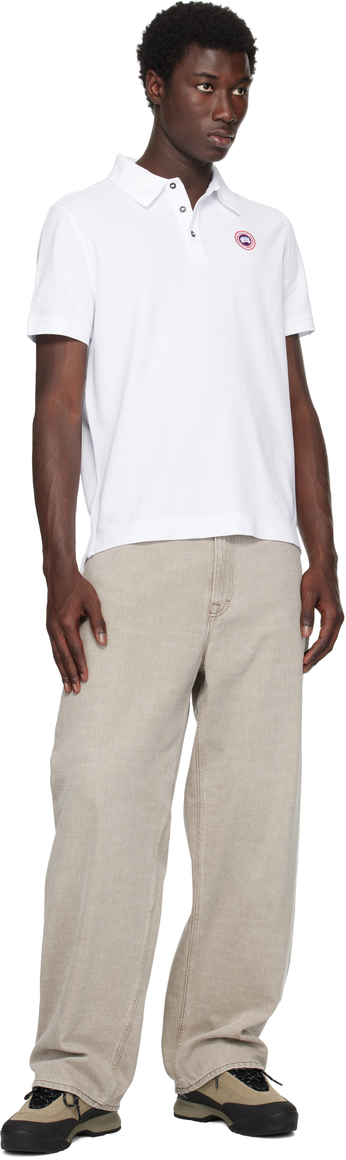 Canada Goose White Beckley Polo Canada Goose