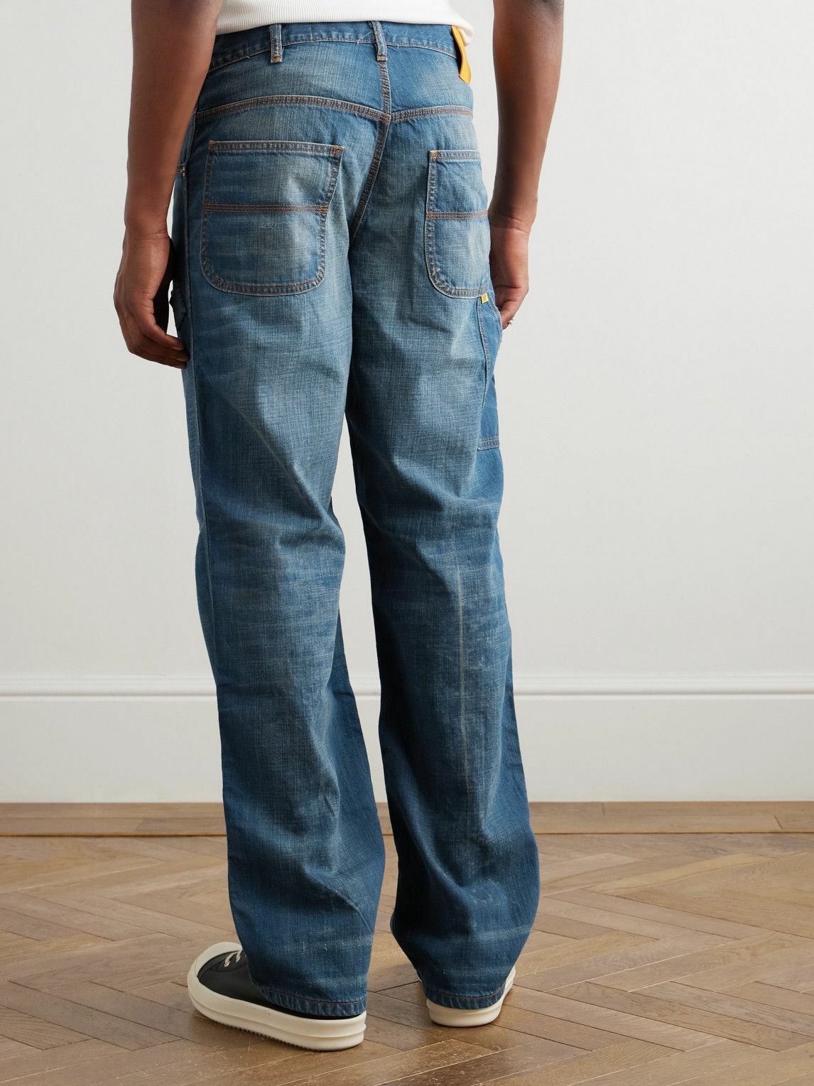Gallery Dept. - Bare Knuckle Straight-Leg Distressed Patchwork Jeans ...