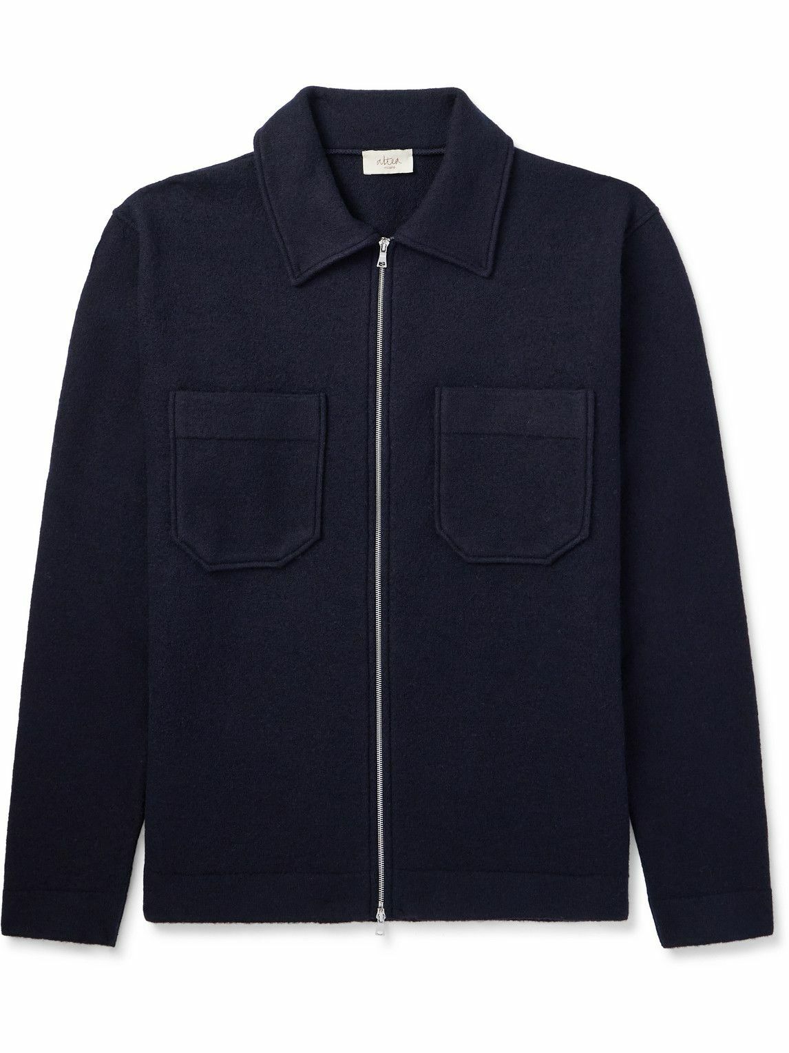 Altea - Wool Overshirt - Blue Altea