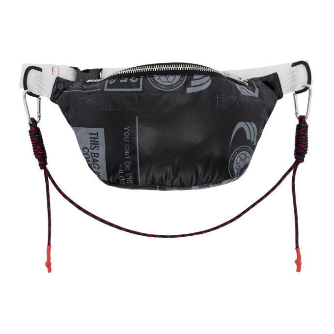 Miharayasuhiro Black Trash Bag West Belt Bag Maison MIHARA YASUHIRO