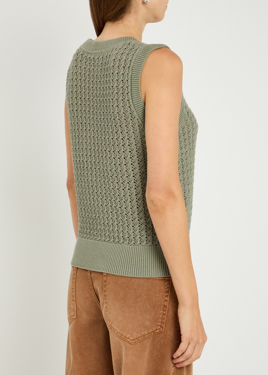 Varley Ferns Open Knit Tank Sage Varley