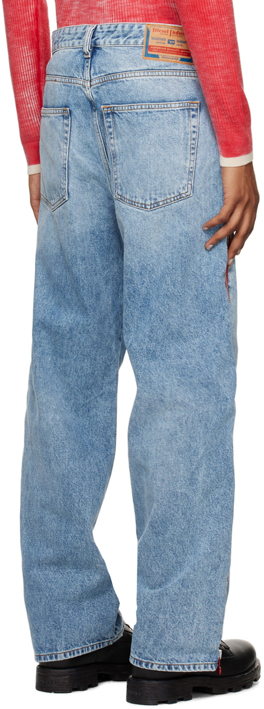 Diesel Blue D-Rise Straight Jeans Diesel