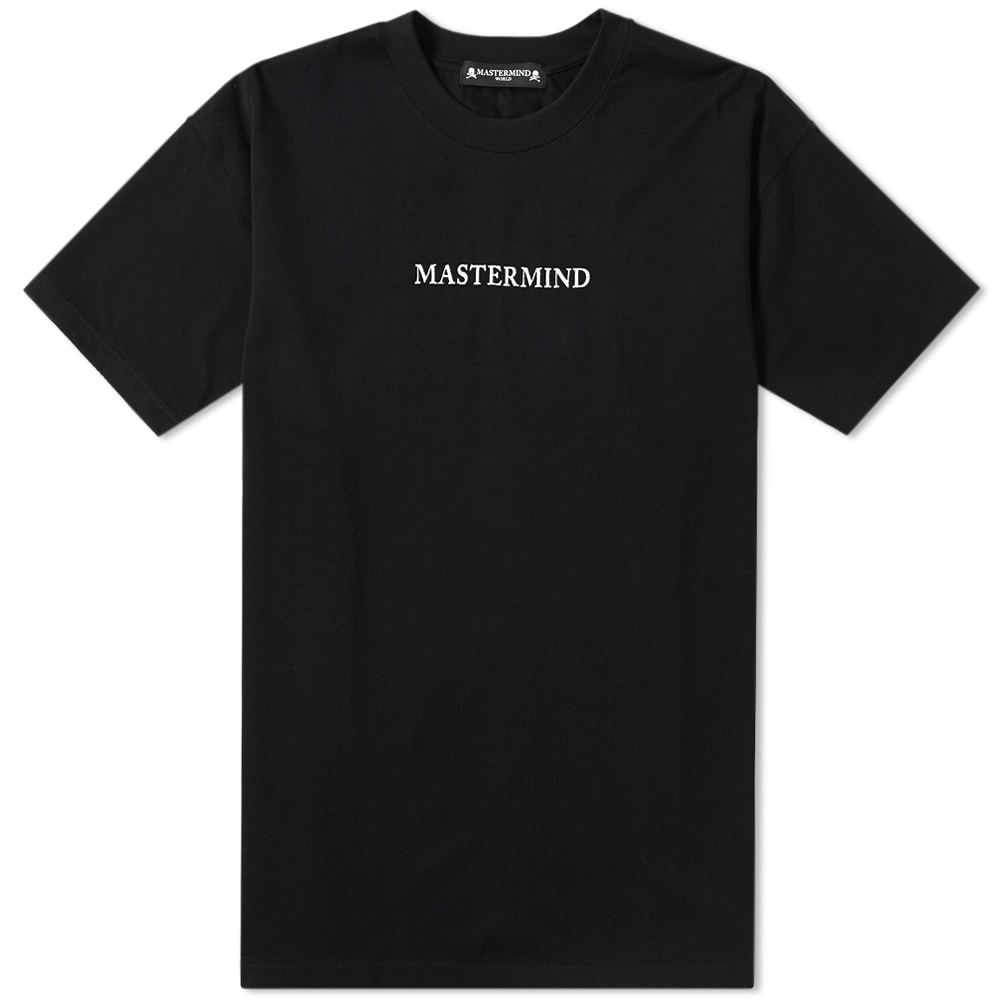 MASTERMIND WORLD Embroidered Logo Tee Black MASTERMIND WORLD