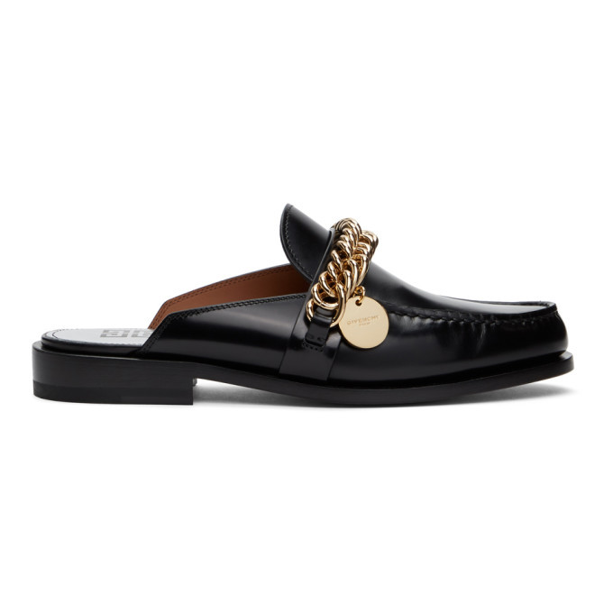 Givenchy Black Chain Slip-On Loafers Givenchy