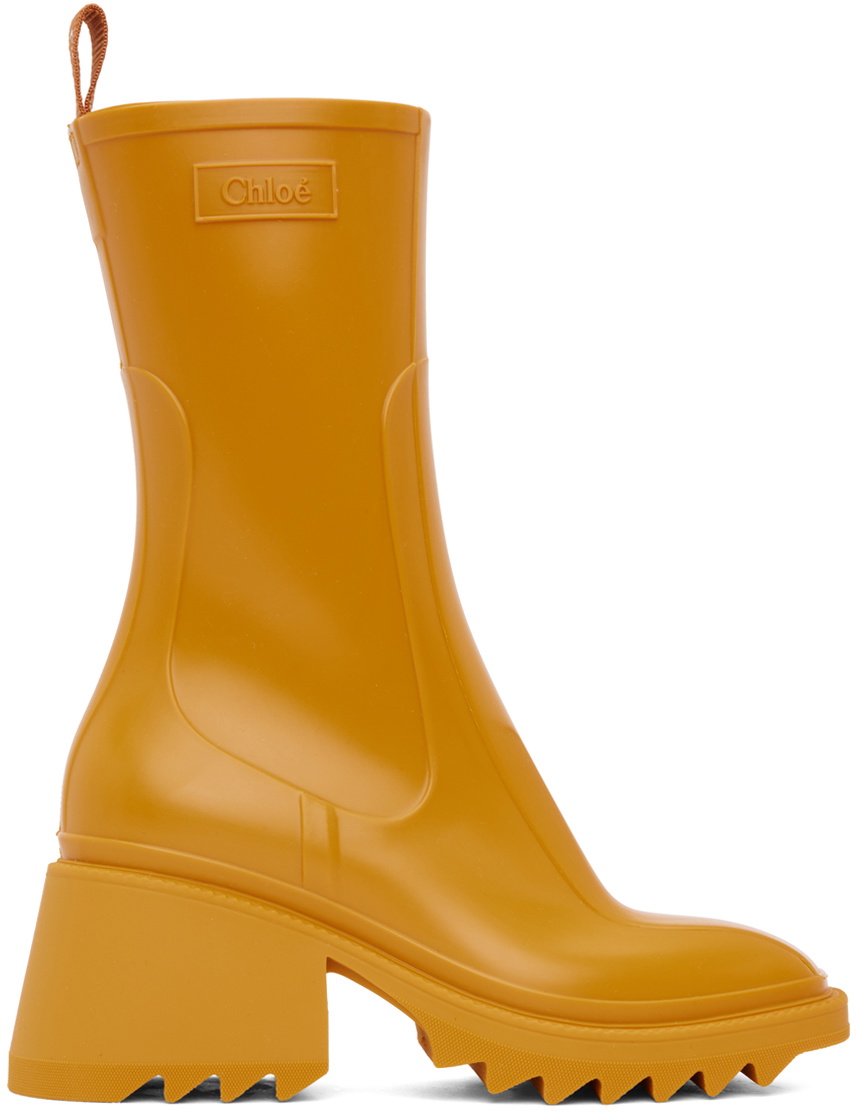 Chloé Yellow Betty Boots Chloe