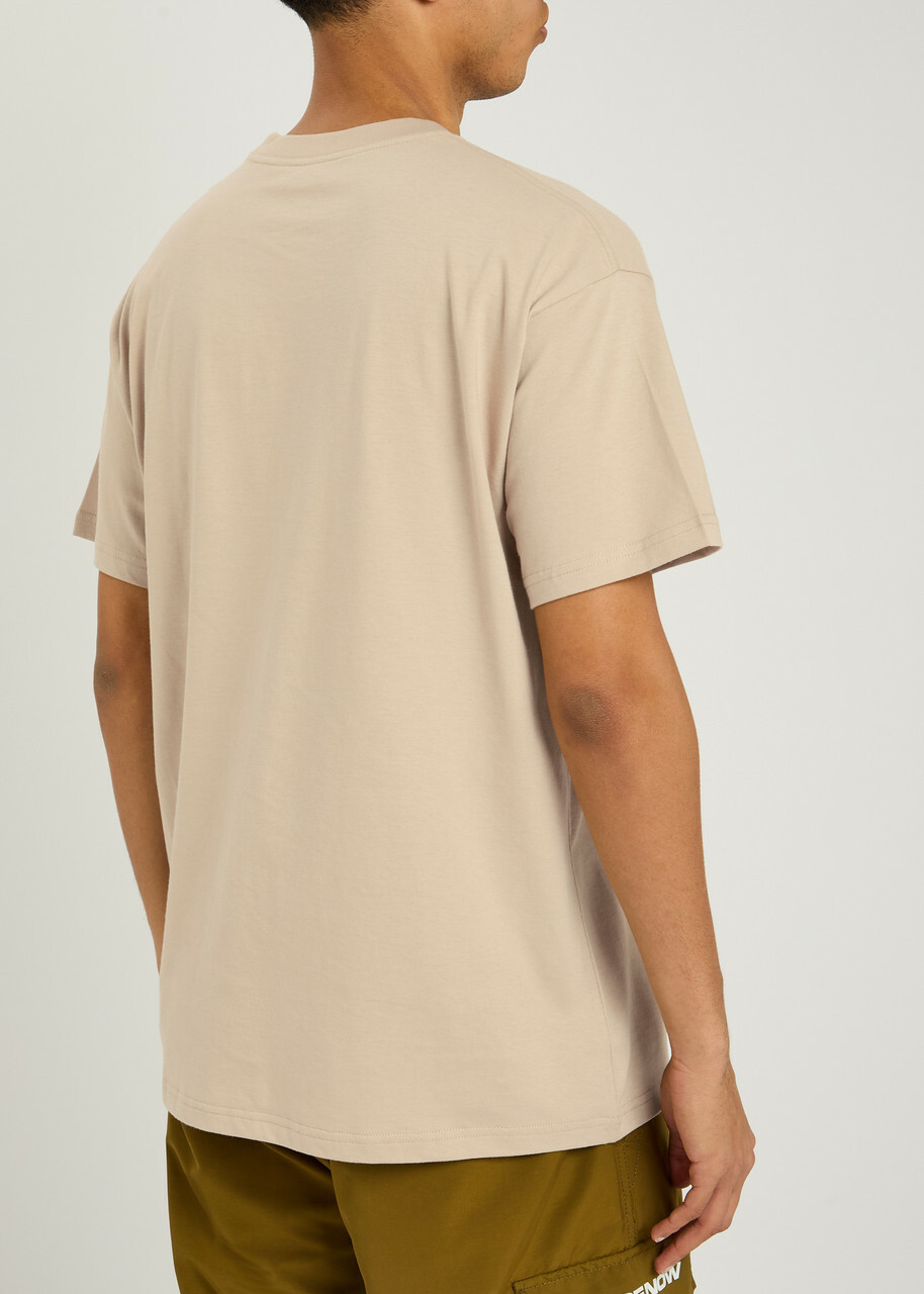 Carhartt Wip Racer Cotton T-shirt Cream Carhartt WIP