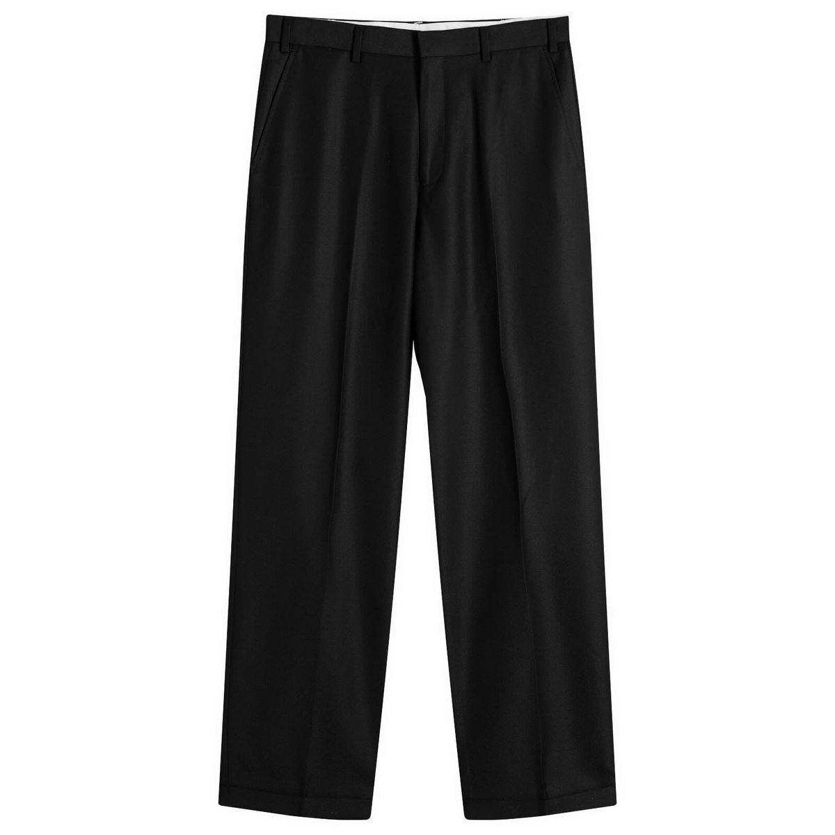 Carter Young Men's Flat Front Trouser in Black Ash Pinstripe Carter Young