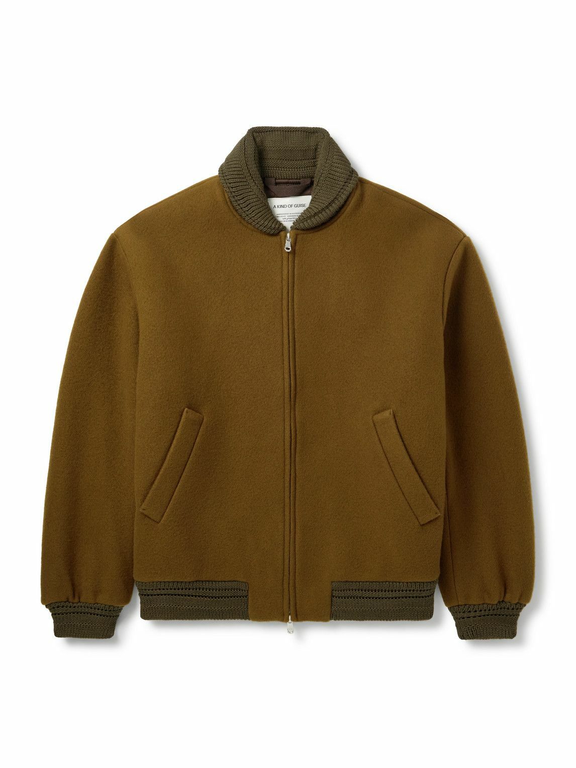 A Kind Of Guise - Bajar Virgin Wool and Cashmere-Blend Bomber Jacket ...