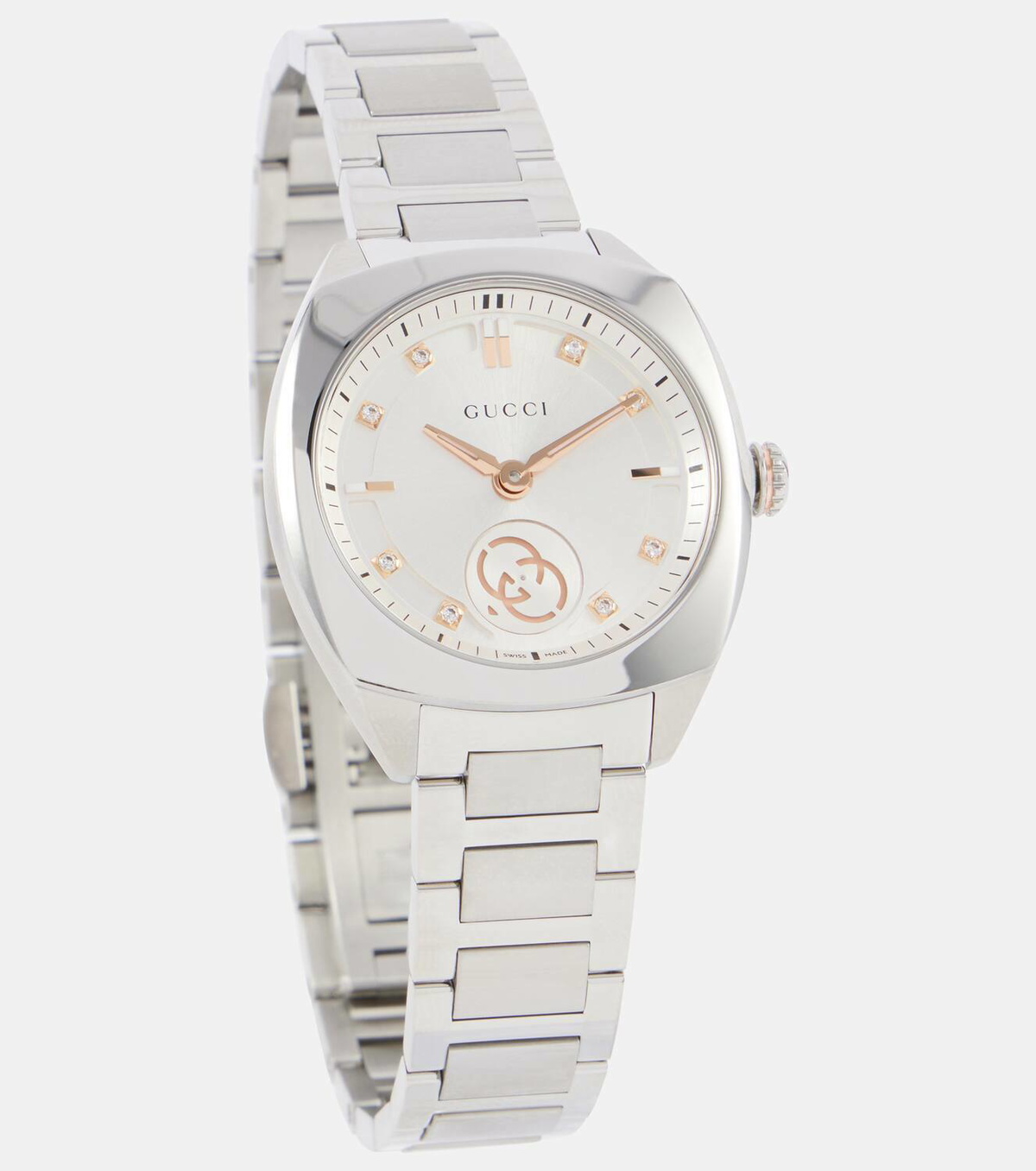 Gucci Interlocking G watch with diamonds Gucci