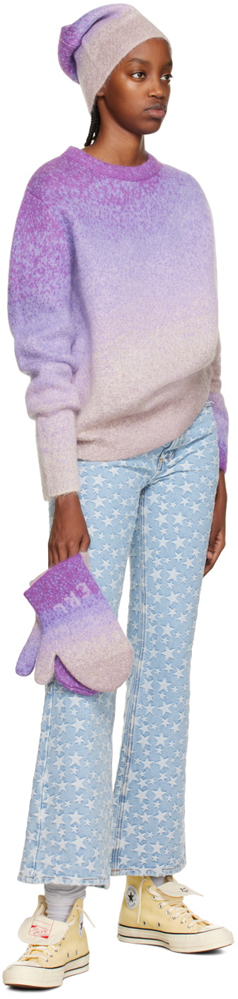 ERL Purple Gradient Mittens ERL