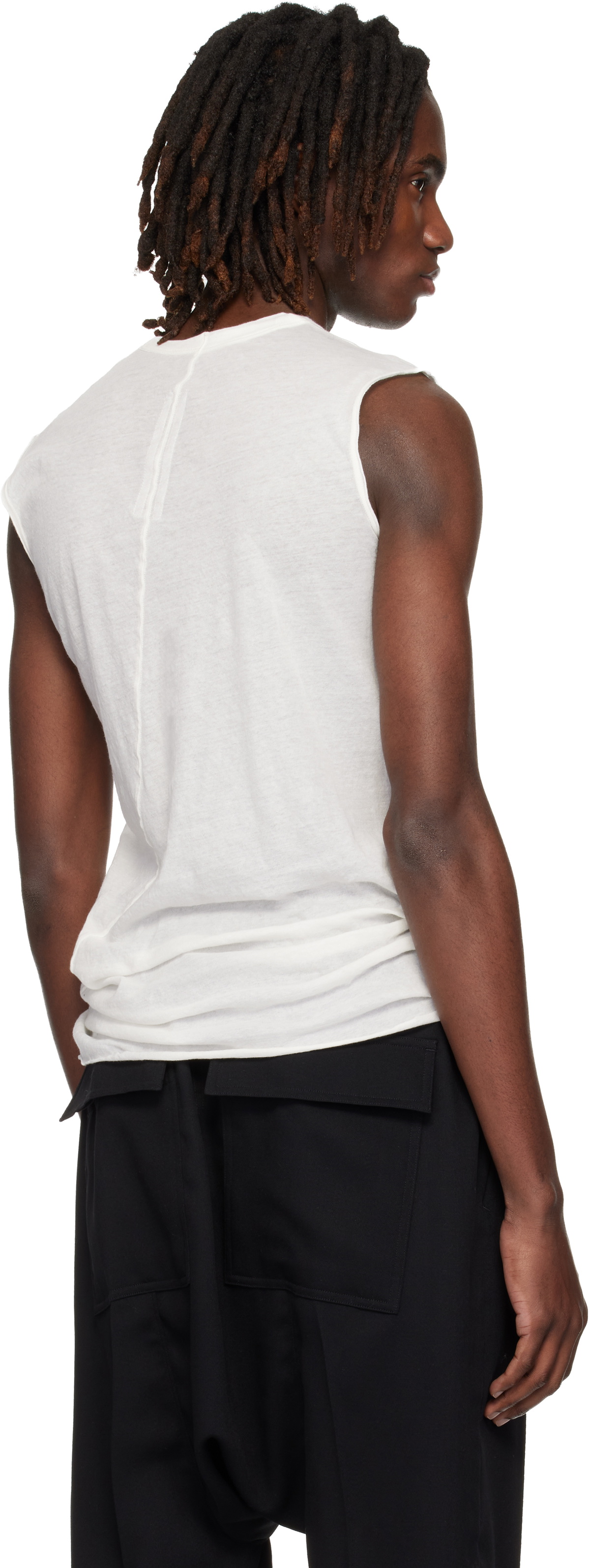 Rick Owens Off-White Temple Basic SL Tank Top Rick Owens