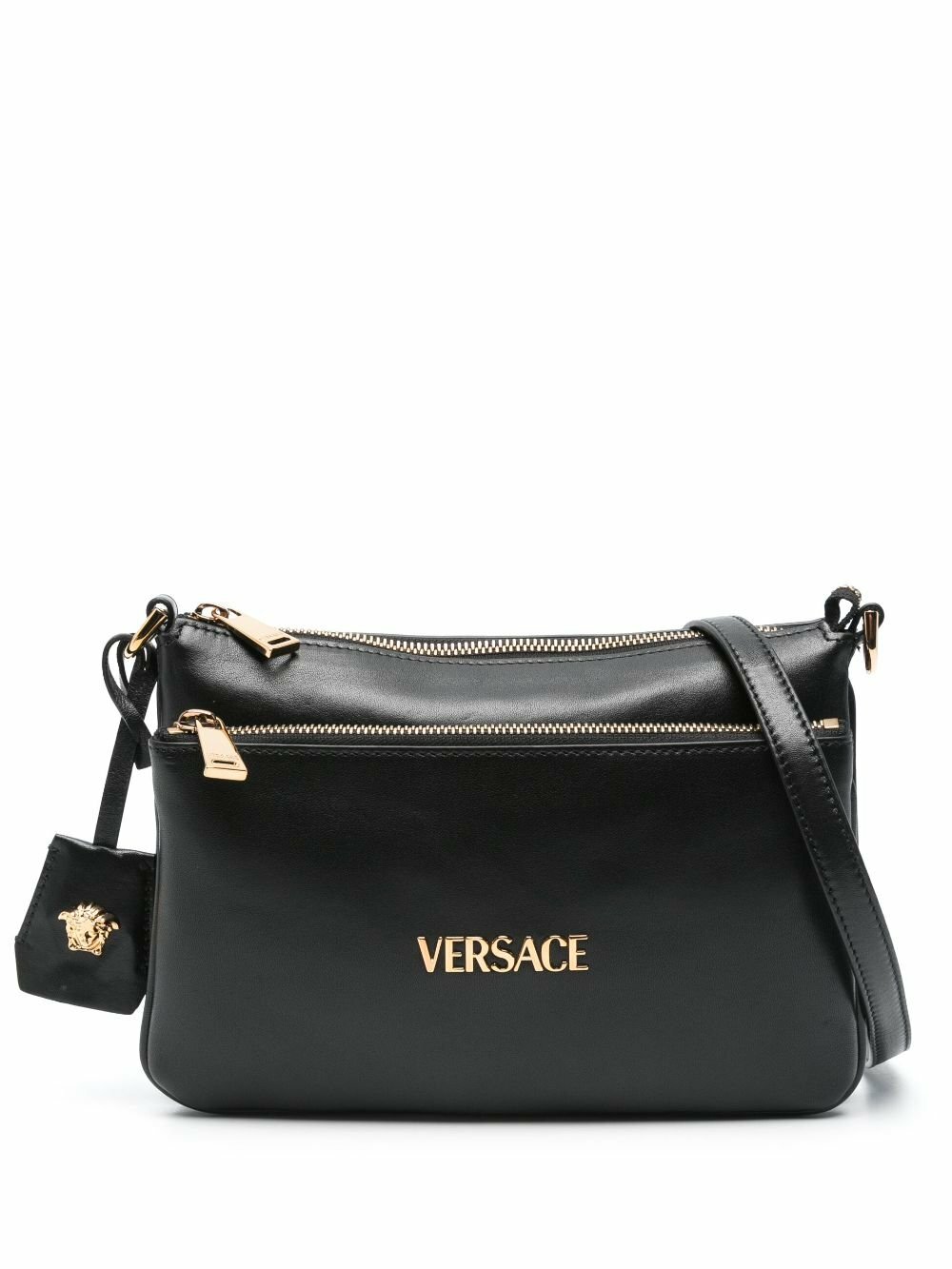 Versace Logo-Lettering Shoulder Bag Versace