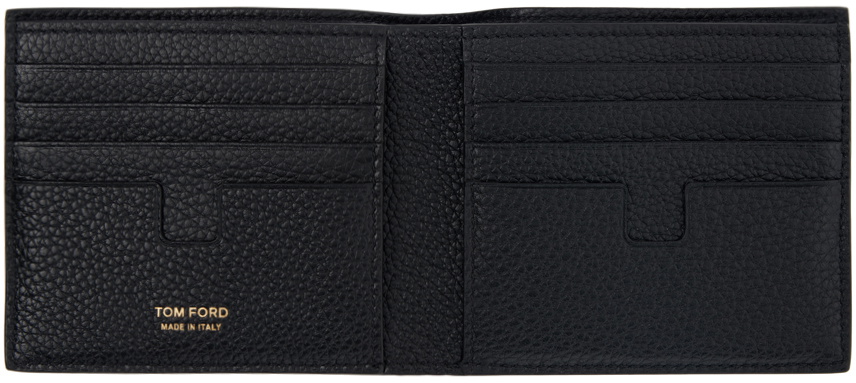 TOM FORD Black Grain Leather Classic Bifold Wallet TOM FORD