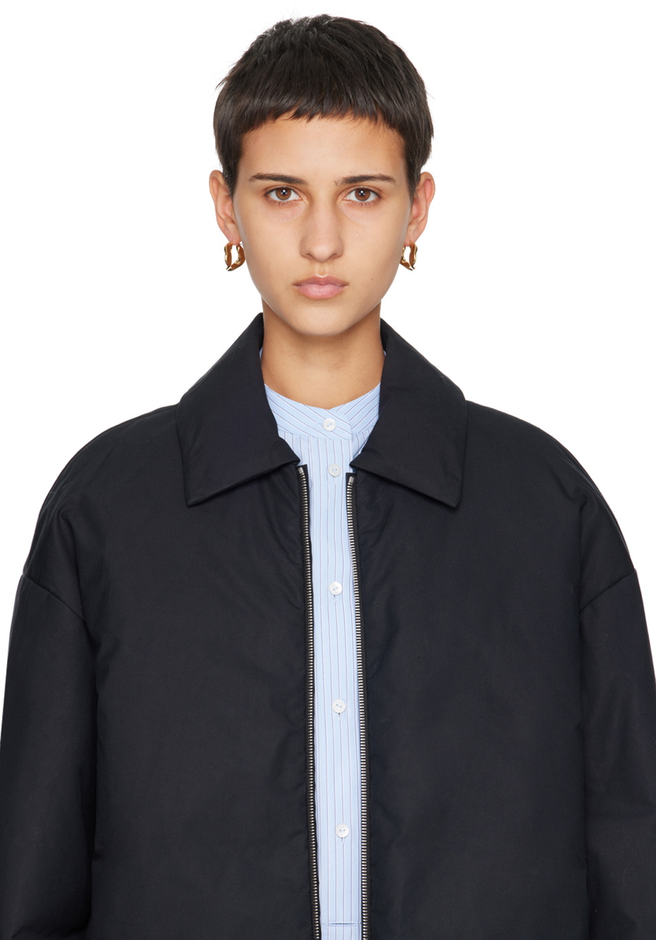 Jil Sander Gold Hoop Earrings Jil Sander