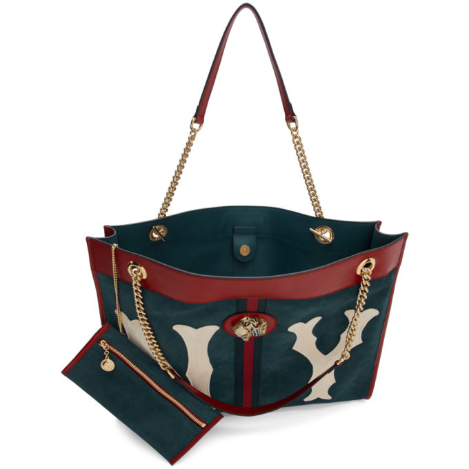 Gucci Navy NY Yankees Edition Large Raja Tote Gucci