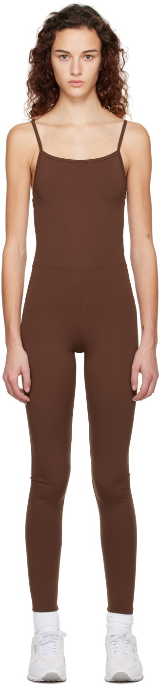 Girlfriend Collective Brown Cami Unitard Girlfriend Collective