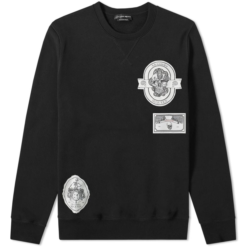 Alexander McQueen Skull Patch Crew Sweat Alexander McQueen