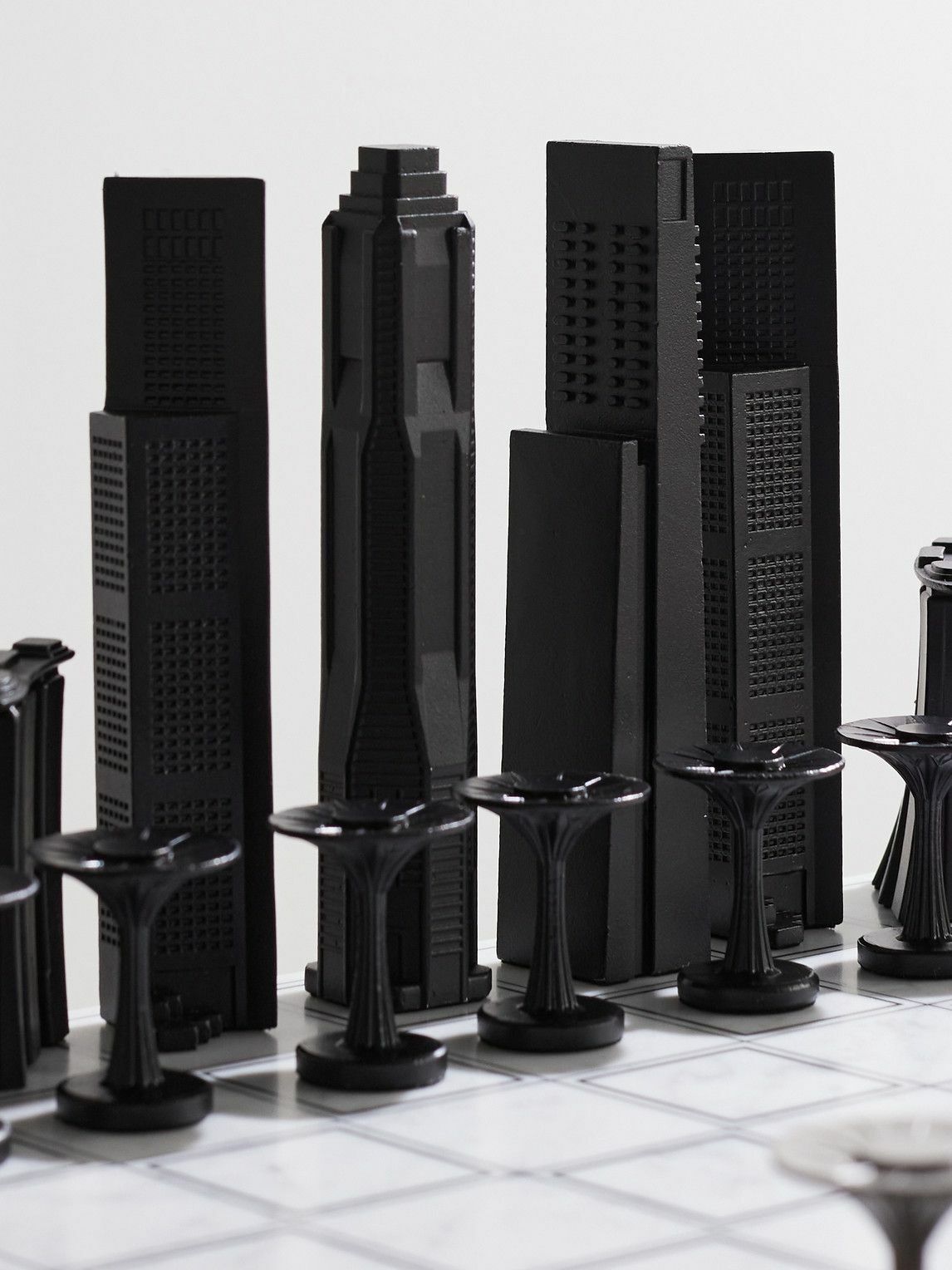 Skyline Chess - Singapore Stainless Steel and Marble Chess Set Skyline ...