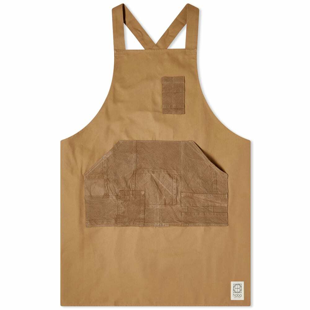 HOBO Cross Back Apron Upcycled Bayberry Dyed Canvas in Beige hobo
