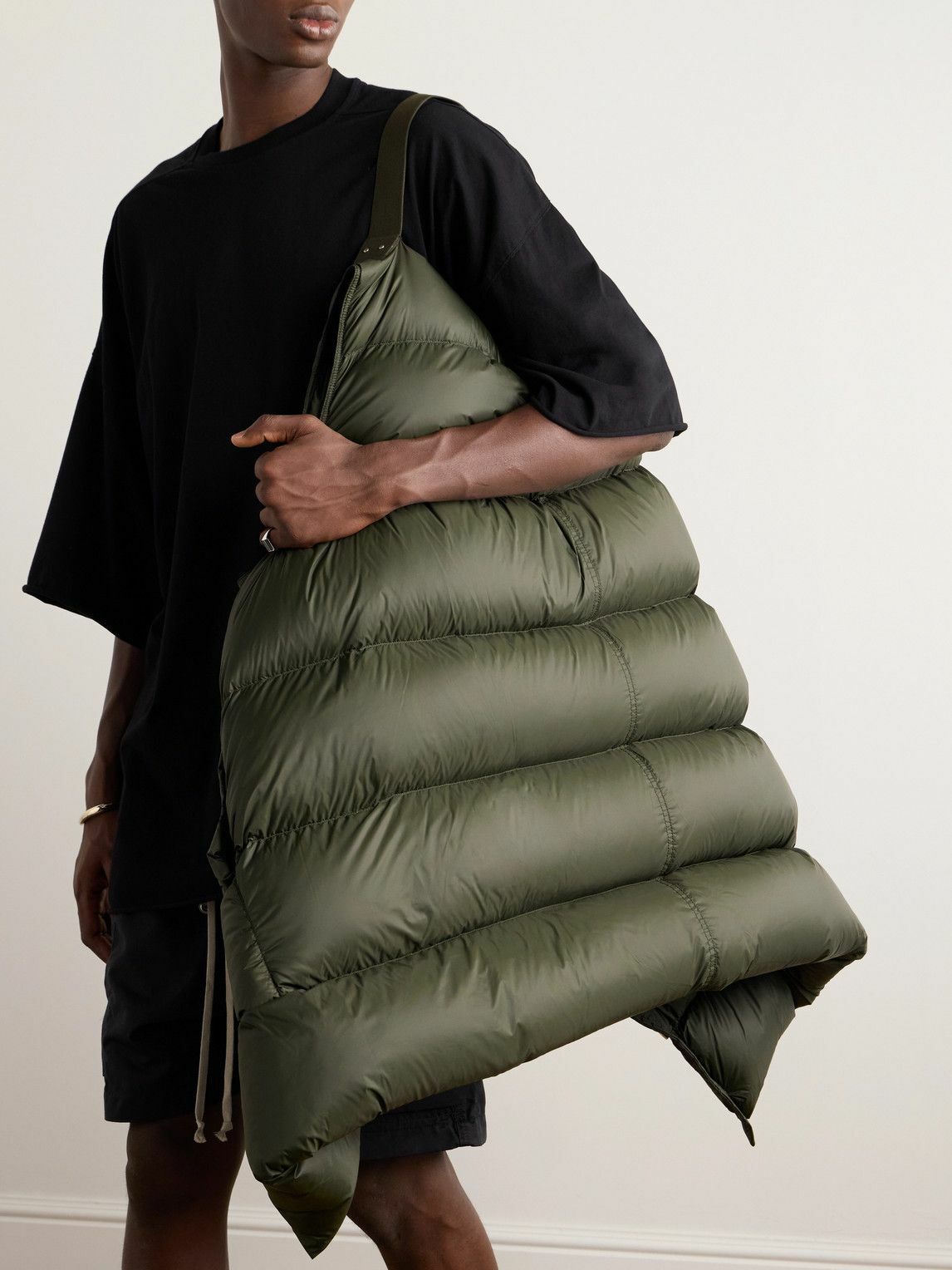 Rick Owens - Quilted Padded Shell Down Gilet - Green Rick Owens