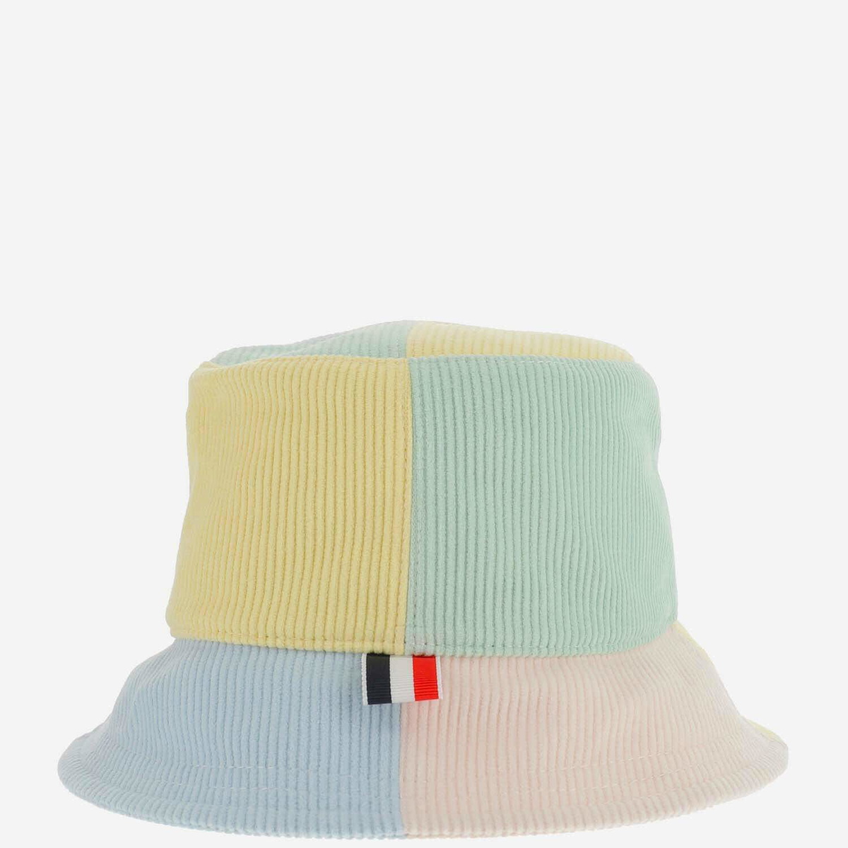 Thom Browne Colorblock Velvet Bucket Hat Thom Browne