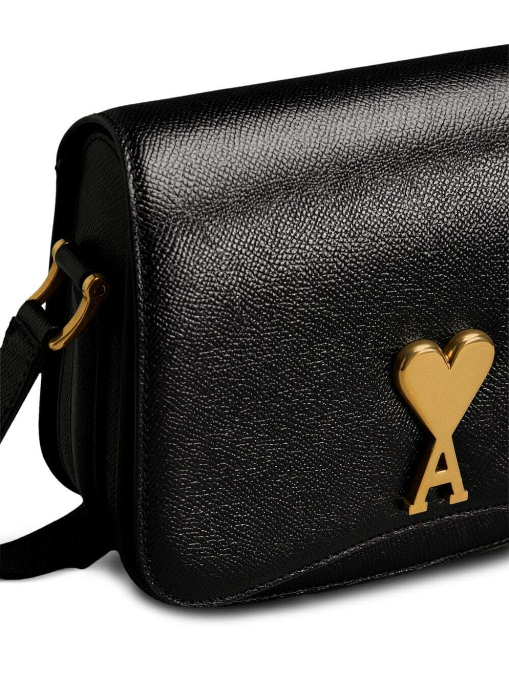 AMI PARIS - Paris Leather Shoulder Bag AMI