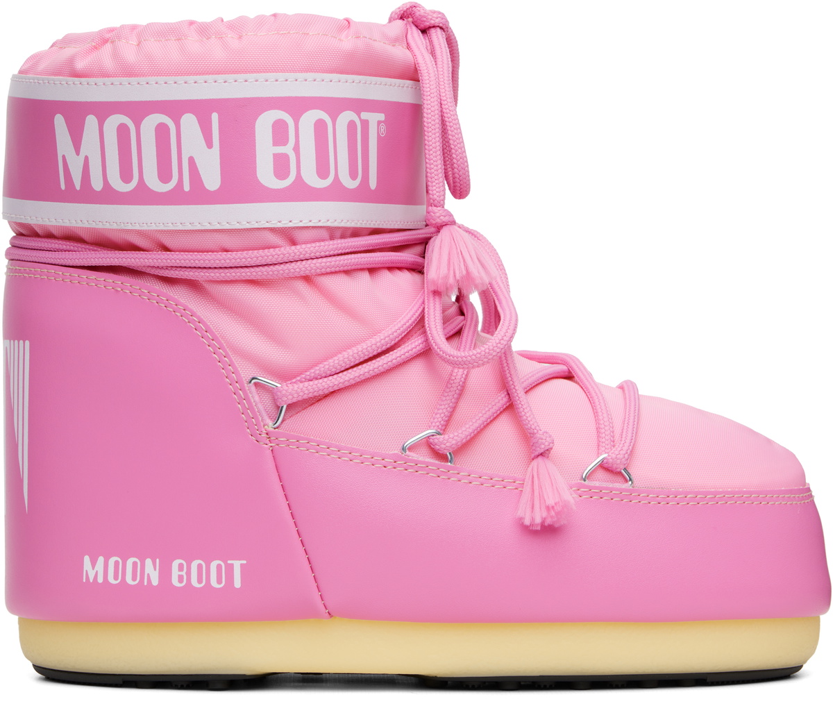 Moon Boot Pink Icon Low Nylon Boots Moon Boot