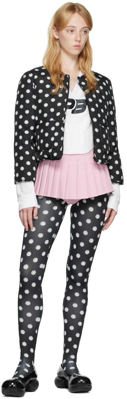 Pushbutton Black Daisy Dot Down Jacket Pushbutton