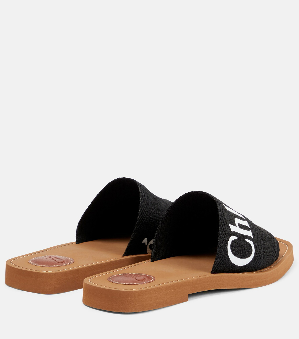 Chloe - Woody canvas slides Chloe